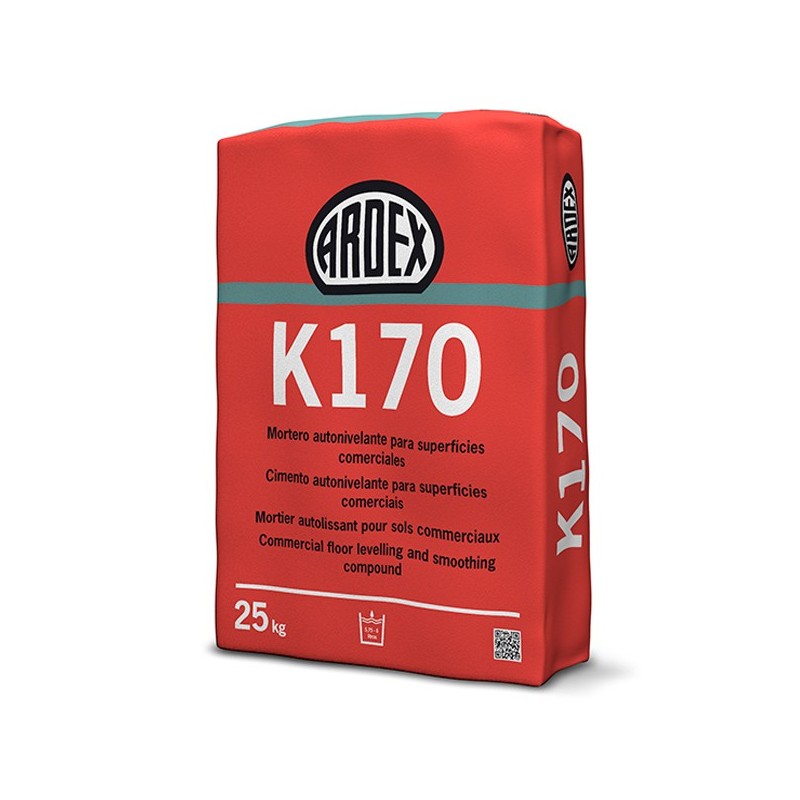 Mortero autonivelante para superficies comerciales ARDEX K170 Color ...